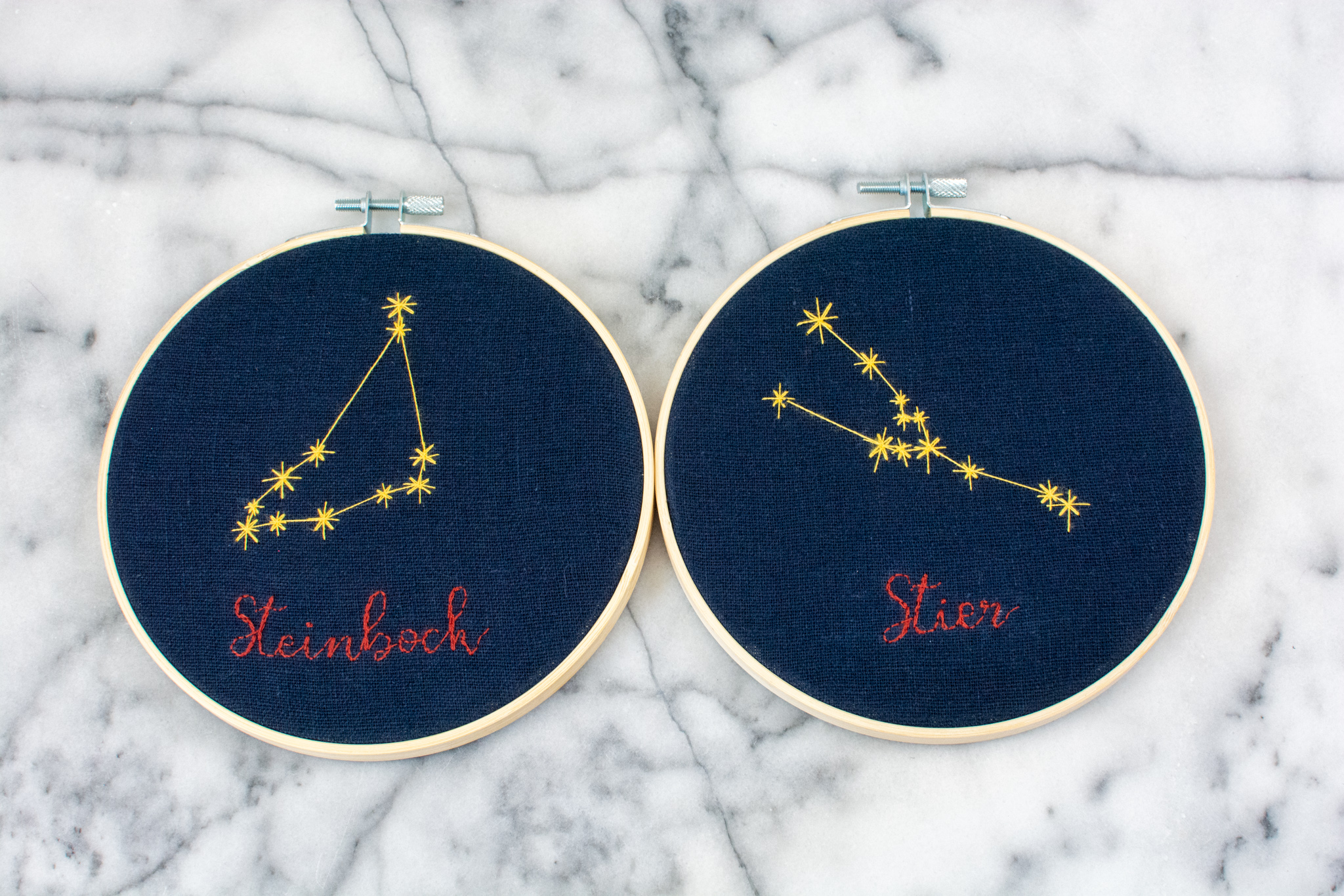 Dekorahmen – Sternenbild – Wedding Embroidery
